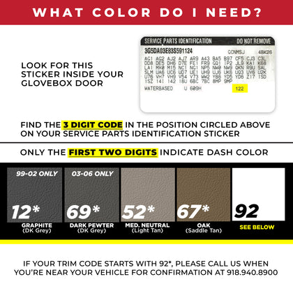 2000-2006 Tahoe/Suburban/Yukon/Avalanche (99-06 Silverado/Sierra) Mold – DashSkin